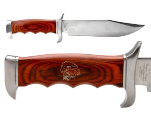 ndz performance elk ridge outdoor hunting fixed blade full tang knife eagle head 2