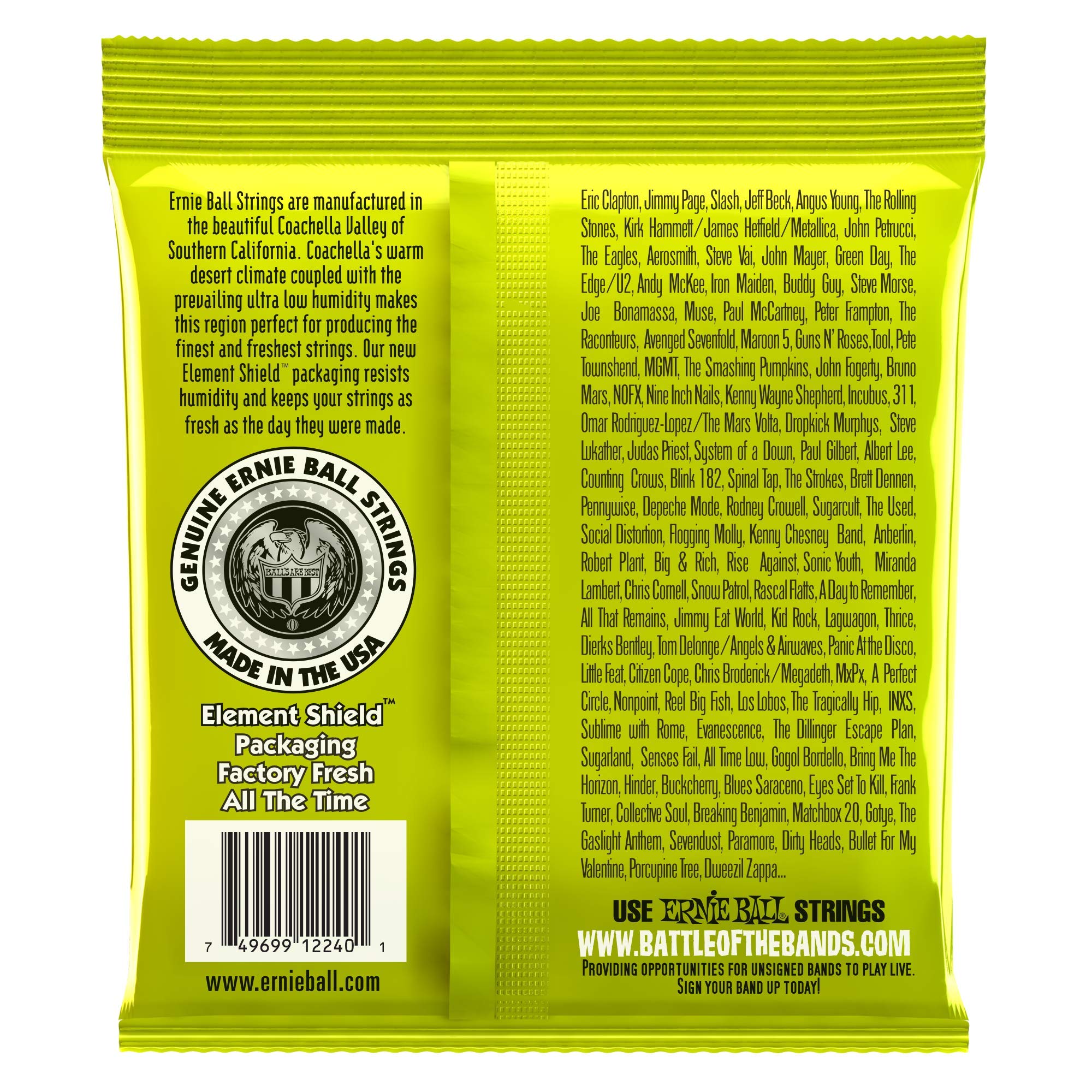 Ernie Ball RPS Regular Slinky Guitar Strings, 10-13-17-26-36-46, Lot/4, P02240