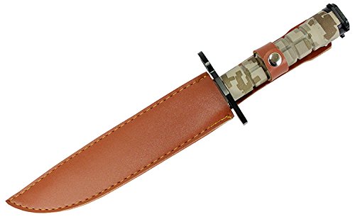 Lastworld 13.5" Desert camo Bayonet Hunting Knife with Sheath