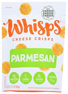 cello whisps pure parmesan cheese crisps, 2.12 oz