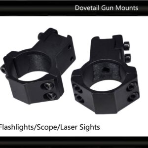 Tactical Scorpion Gear TSG-GMD01B 1" Aluminum Scope Laser Dovetail Mount - Black