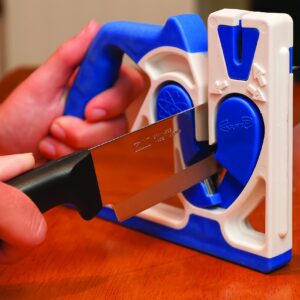 RPT Kinetics Knife Sharpener, Sharpening Made Simple with Reverse Polarity Technology for Straight Edge and Serrated Knives, Made in the USA