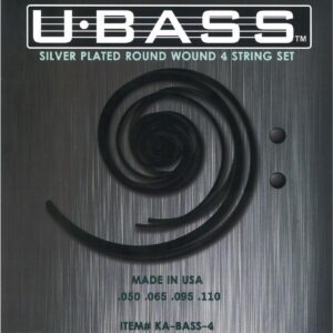 kala metal round wound u•bass strings (ka-bass-4)