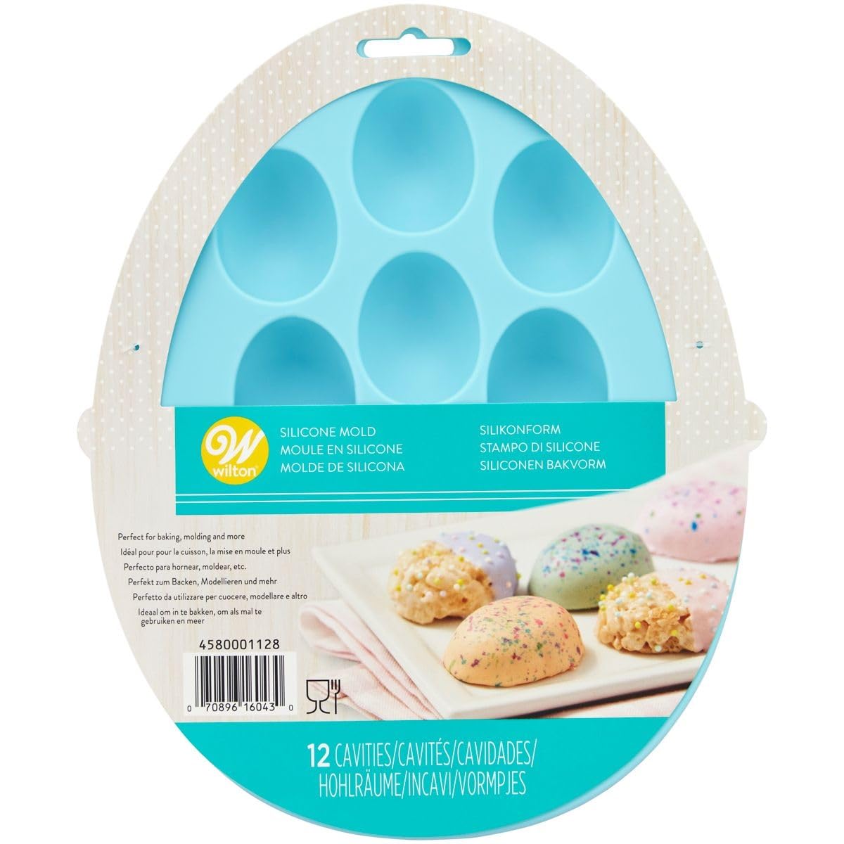 Wilton Easter Egg Shaped Silicone Treat Mold