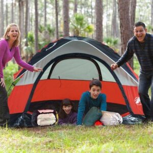 Gigatent 4 Person Camping Tent – Spacious, Lightweight, Heavy Duty Backpacking Tent - Weather and Flame Resistant Outdoor Hiking Gear – Fast and Easy Set-Up – 9’x7’ Floor, 58” Peak Height