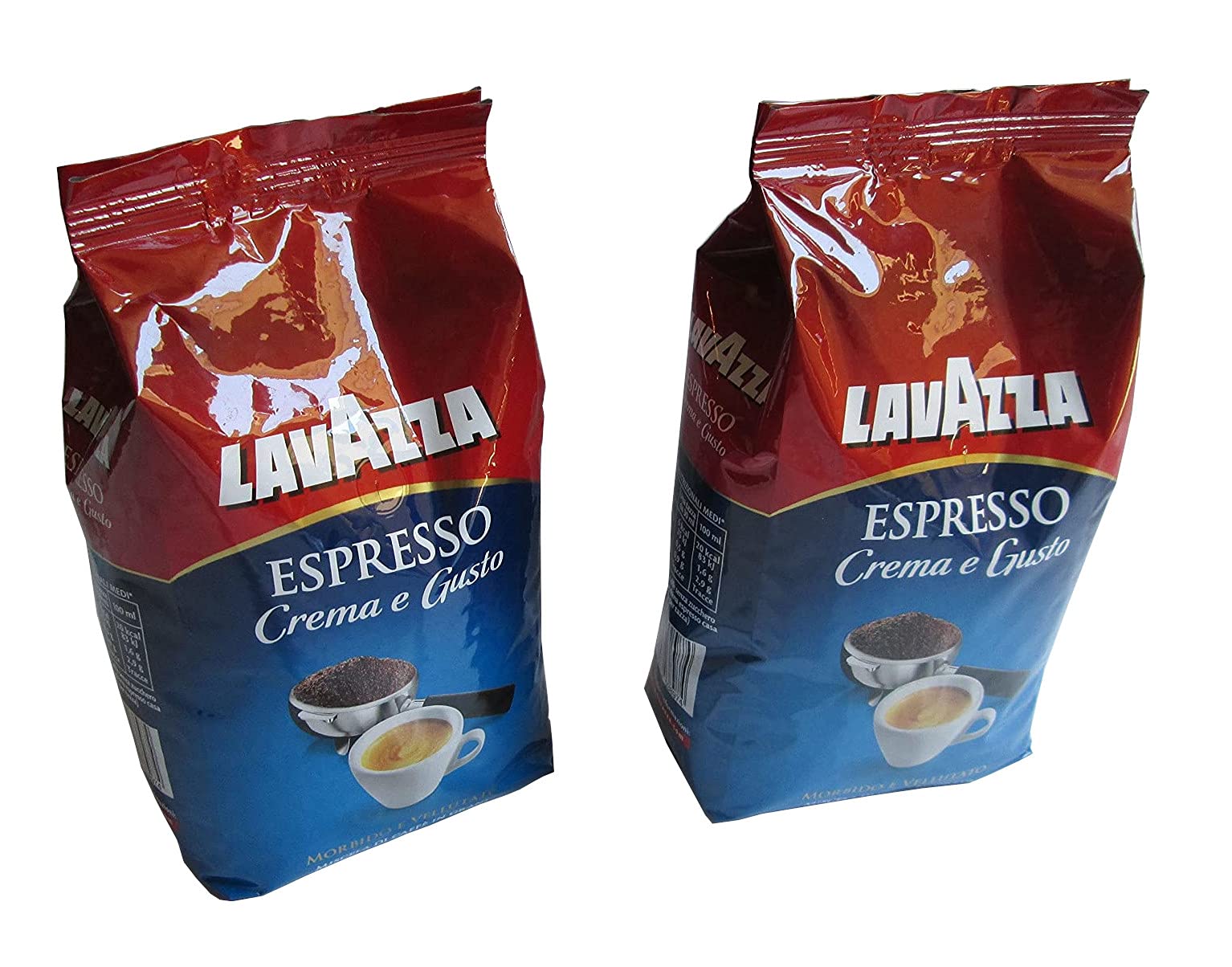 Lavazza Espresso Crema e Gusto (1kg bag whole beans) Pack of 2 [ Italian Import ]