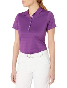 callaway womens short sleeve opti-dr performance polo (size small - 3x plus) golf shirt, purple magic, large us