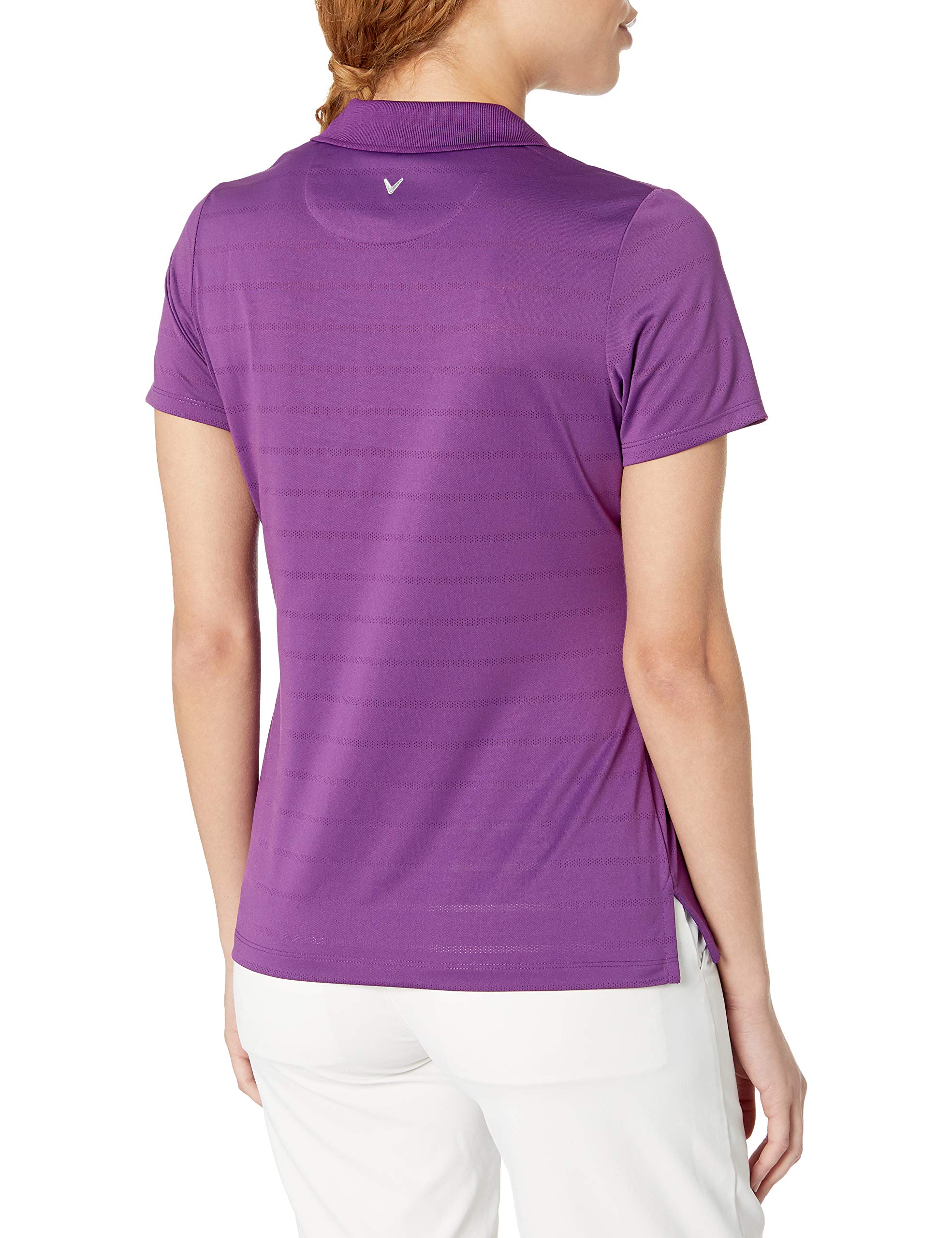 Callaway Womens Short Sleeve Opti-dr Performance Polo (Size Small - 3x Plus) Golf Shirt, Purple Magic, Large US