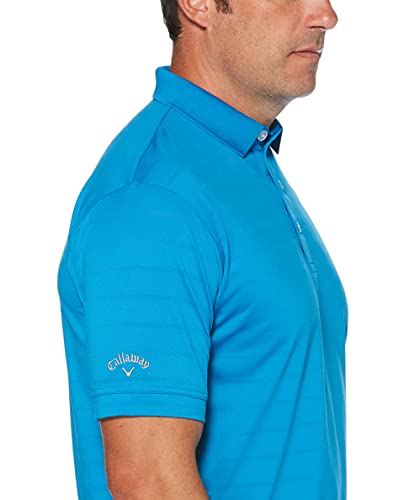 Callaway Mens Short Sleeve Opti-dri™ Performance Polo (Size Small - 4x Big & Tall) Golf Shirt, Medium Blue, Large US