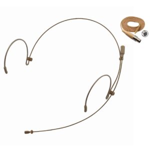 j k pro headset headworn microphone mic-j 071s compatible with akg samson wireless transmitter - mini xlr 3pin connector