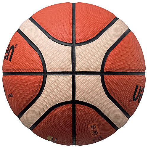 Molten Leather Basketball, Orange/Tan, Intermediate Size 6, Model: BGL6X