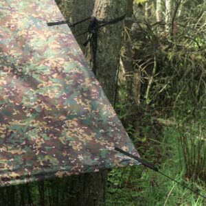 DD Hammocks - DD Tarp 3x3 - MC (10ft x 10ft) - 100% Waterproof - Lightweight & Multifunctional Camo Rainfly Tarp Tent Shelter for Camping Backpacking & Hiking Adventure