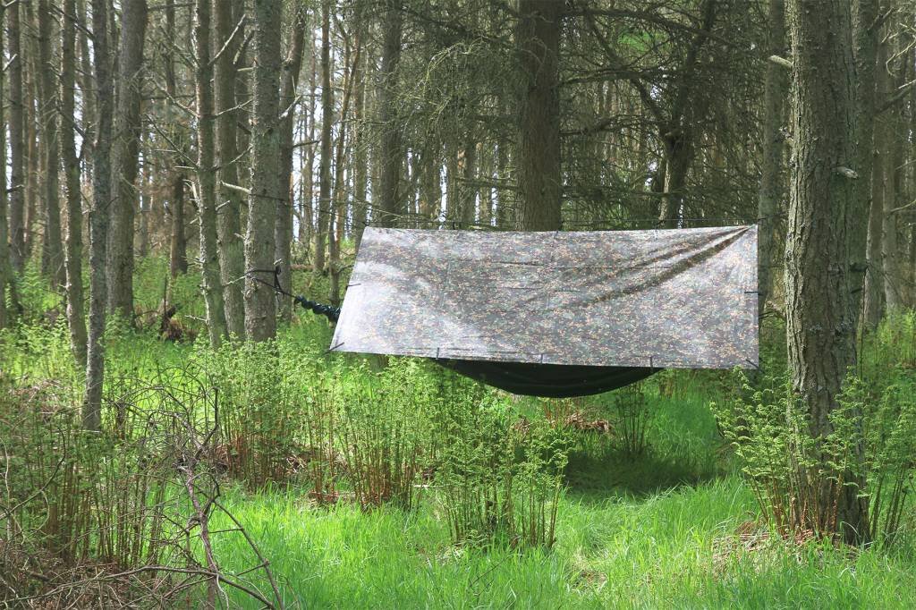 DD Hammocks - DD Tarp 3x3 - MC (10ft x 10ft) - 100% Waterproof - Lightweight & Multifunctional Camo Rainfly Tarp Tent Shelter for Camping Backpacking & Hiking Adventure