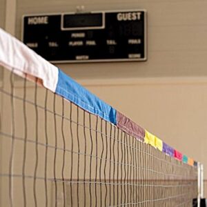 Tandem Sport Net Zone Tape Volleyball Training Tool - Attaches to Net for Serving, Blocking & Hitting Drills - Durable, Colored Canvas Volleyball Training Aid - Volleyball Training Equipment