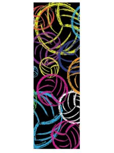 tandem sport black volleyball headband - wide volleyball headband - neon volleyball sport headband - volleyball workout sweatband - volleyball gift ideas