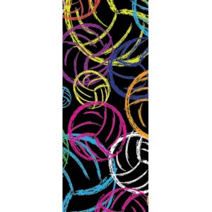 Tandem Sport Black Volleyball Headband - Wide Volleyball Headband - Neon Volleyball Sport Headband - Volleyball Workout Sweatband - Volleyball Gift Ideas