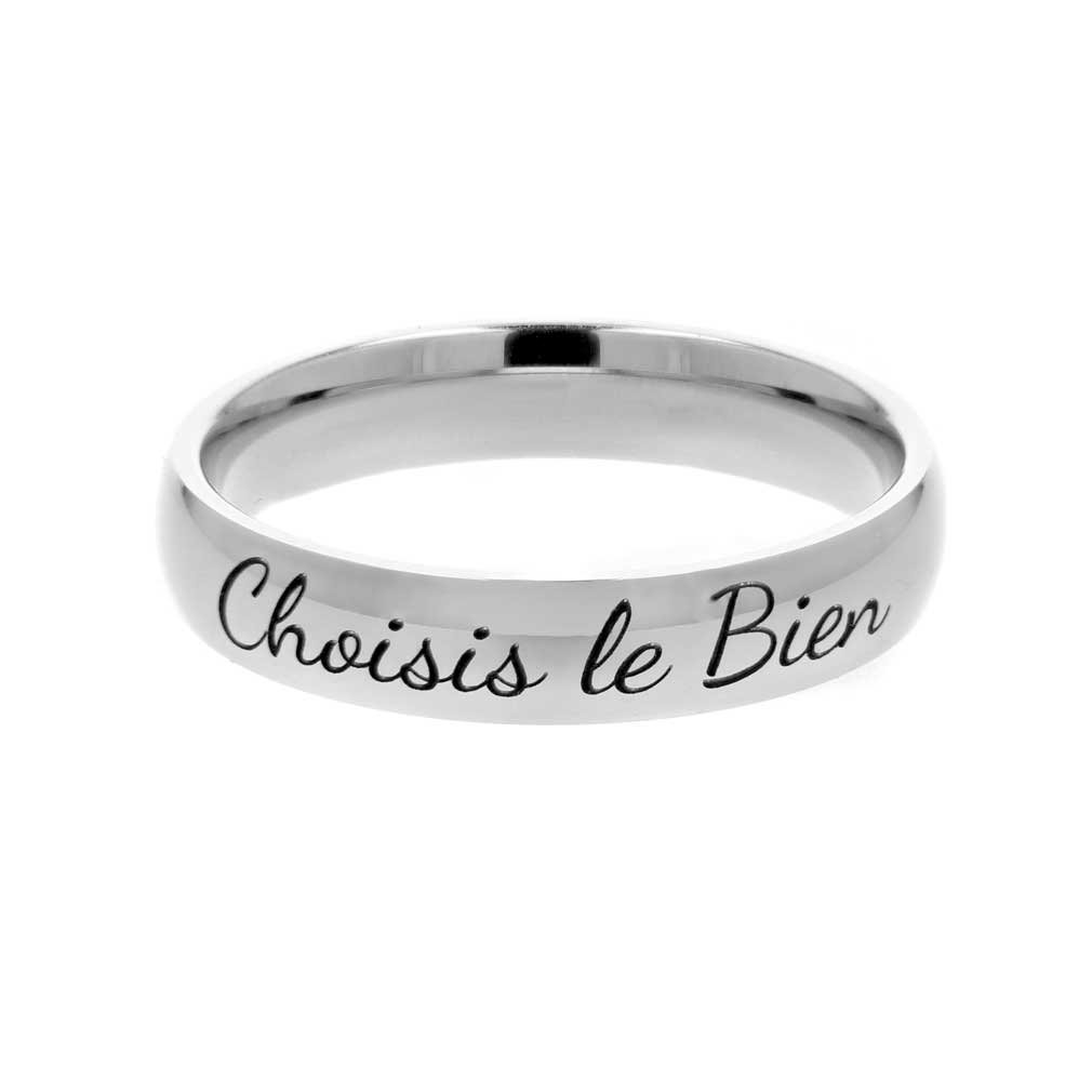 LDS CTR Ring - French Choose the Right Ring - Narrow Band