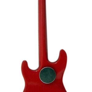 Red Electric Guitar Miniature Replica Magnet, Size 4 inch