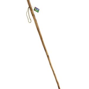 SE Natural Wood Walking Stick with V Yoke for Rifle, Steel Spike and Metal-Reinforced Tip Cover, 55" - WS622-55YH