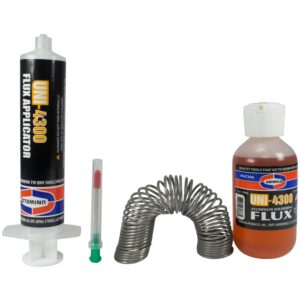 uniweld p4kd9s aluminum soft solder kit with metal tip flux applicator 2 x 3.25 x 1 inches