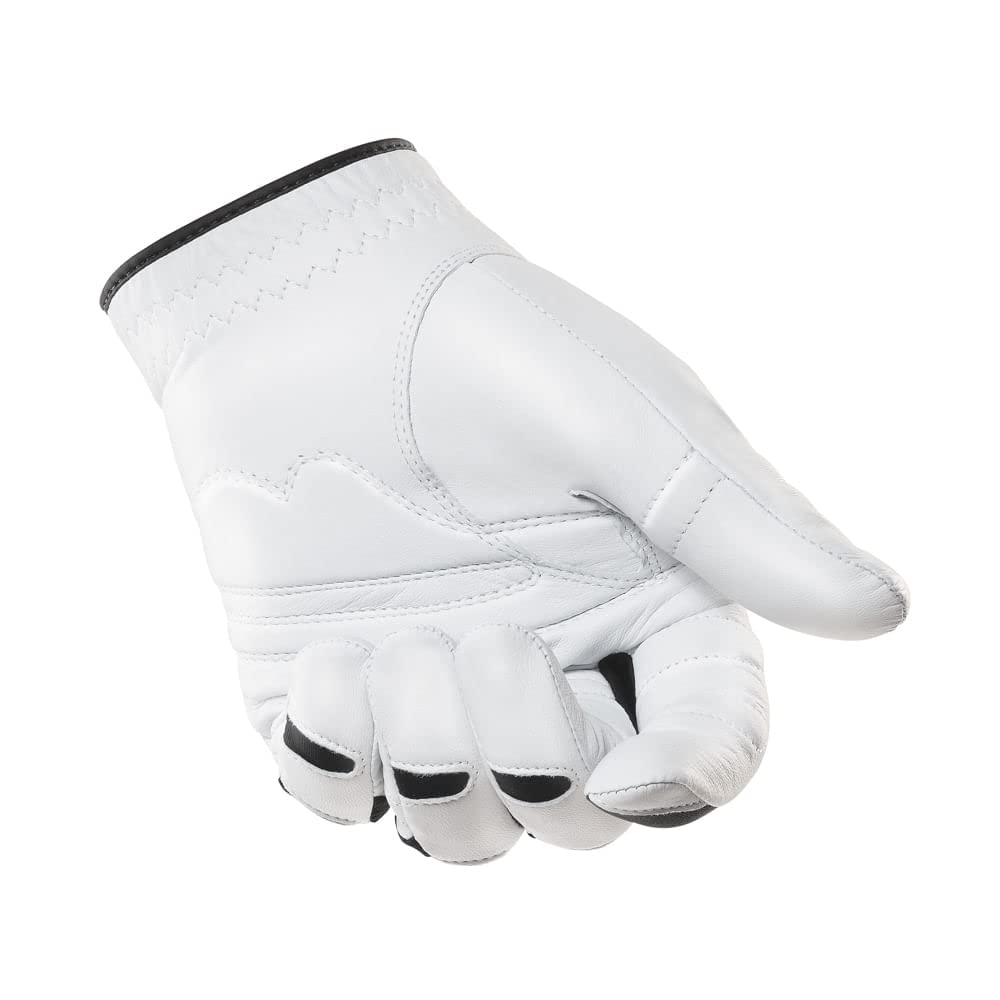 BIONIC Glove Mens Stablegrip with Natural Fit Golf Glove Regular White Left.