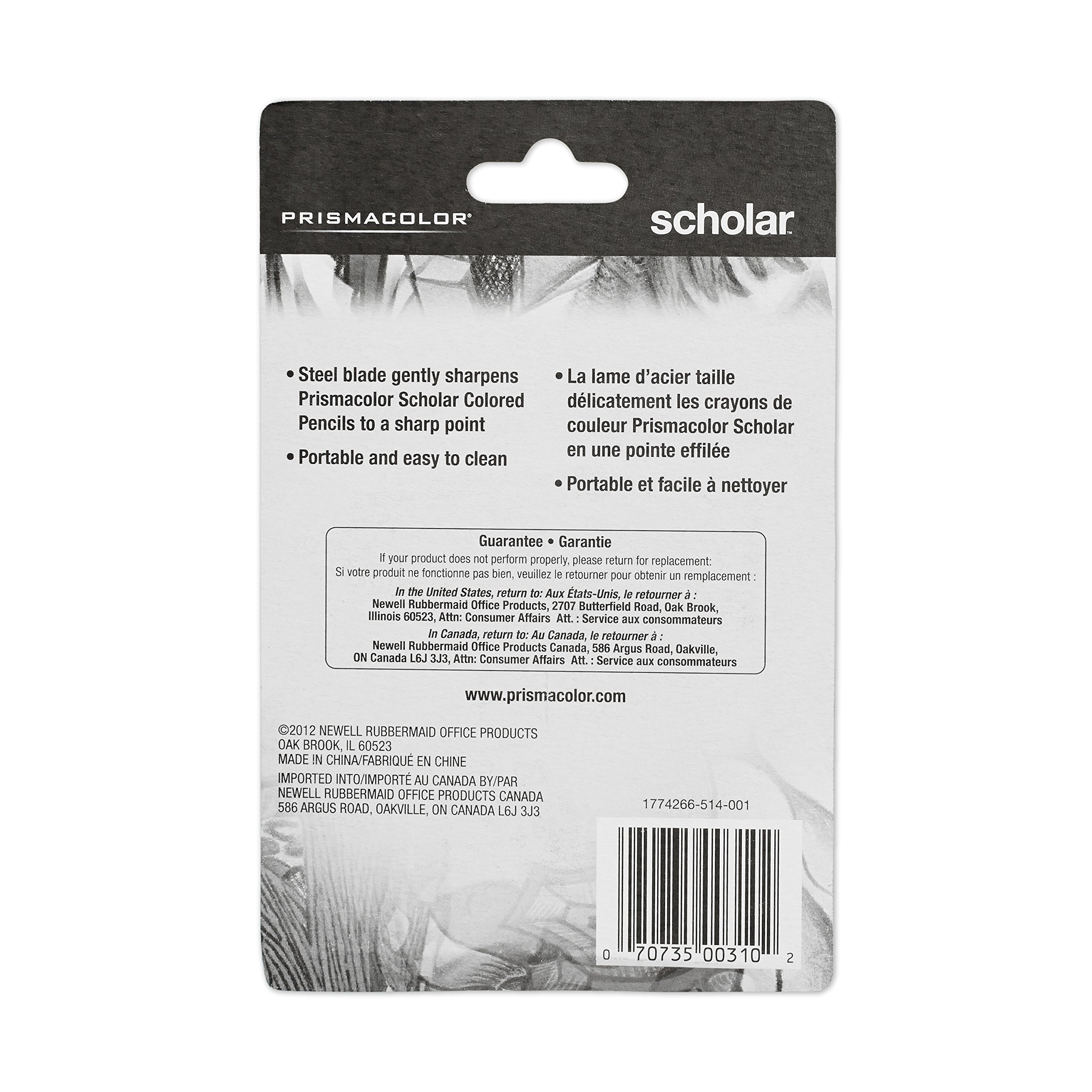 Prismacolor Scholar Pencil Sharpener, 8 Count