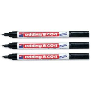 3 x edding aerospace marker pen 8404 permanent marker garden marker black ink