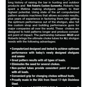 MOJO Outdoors Fatal Shot Custom Waterfowl 12 Gauge Choke Tube, Hunting Accesories, Remington Pro Bore, Mid Range,Gold,FS106M