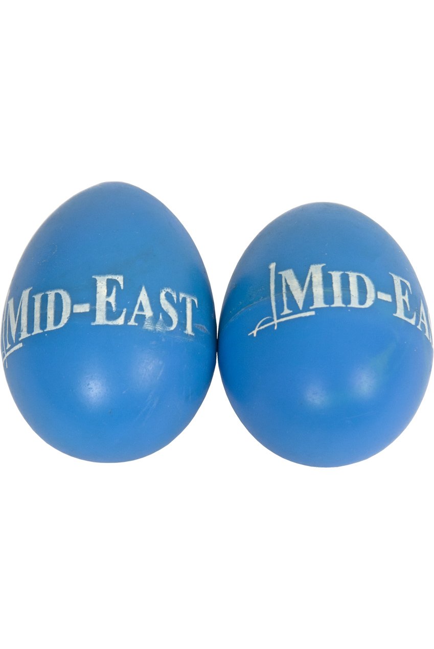 Bundle of Remo Djembe Stand, Lightweight, Black And 2 Plastic Egg Shakers - Light Blue Logo