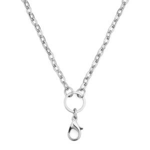 charmsstory 28 inch rolo chain necklace for floating charm lockets