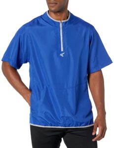 easton m5 cage short sleeve jacket, adult, small, royal