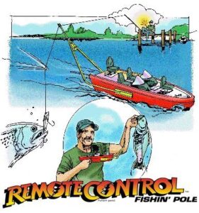 "the r/c fishing pole"- catch's fish with any r/c boat!