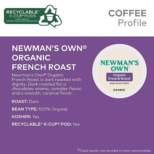 Newman's Own Organics French Roast Coffee K-Cup, 12 ct