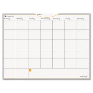 at-a-glance aw502028 wallmates self-adhesive dry erase monthly planning surface, 24 x 18