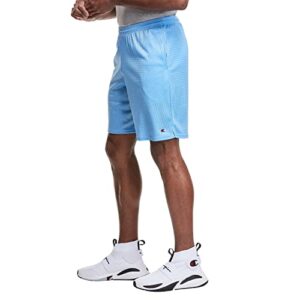 Champion mens 9" Shorts, Mesh Shorts, 9", Mesh Basketball Shorts, Mesh Gym Short, Swiss Blue-407q88, Medium US