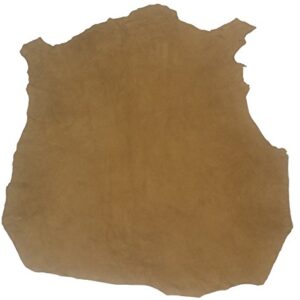 REED© LEATHER HIDES - WHOLE SUEDE SKIN 7 to 10 SF (Suede - Tan)