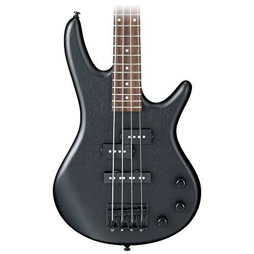 Ibanez 4 String Bass Guitar, Right, Weathered Black (GSRM20BWK)