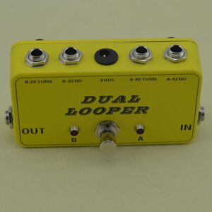 new true-bypass looper effect pedal guitar effect pedal looper switcher true bypass guitar pedal light black dual loop yellow switch