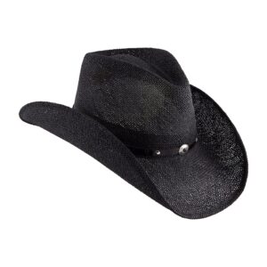 stetson men's cowboy, black, xl