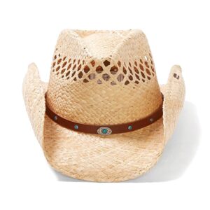 stetson men's madrid hat, natural, medium