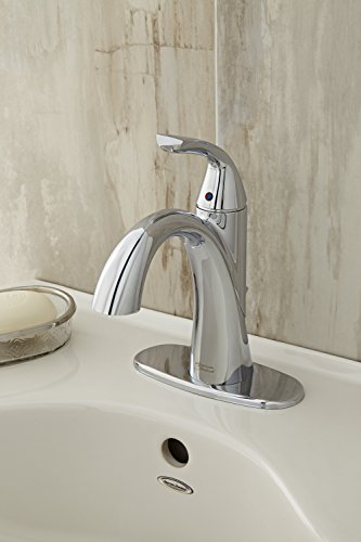 American Standard 7186101.002 Fluent Single Control Bathroom Faucet with Pop-up Drain, 18 in x 18 in, Polished Chrome