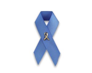 esophageal cancer awareness satin periwinkle ribbon pin