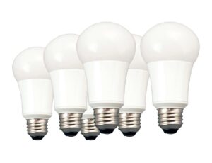 tcp 40w equivalent led light, non-dimmable, soft white (2700k) (pack of 6)