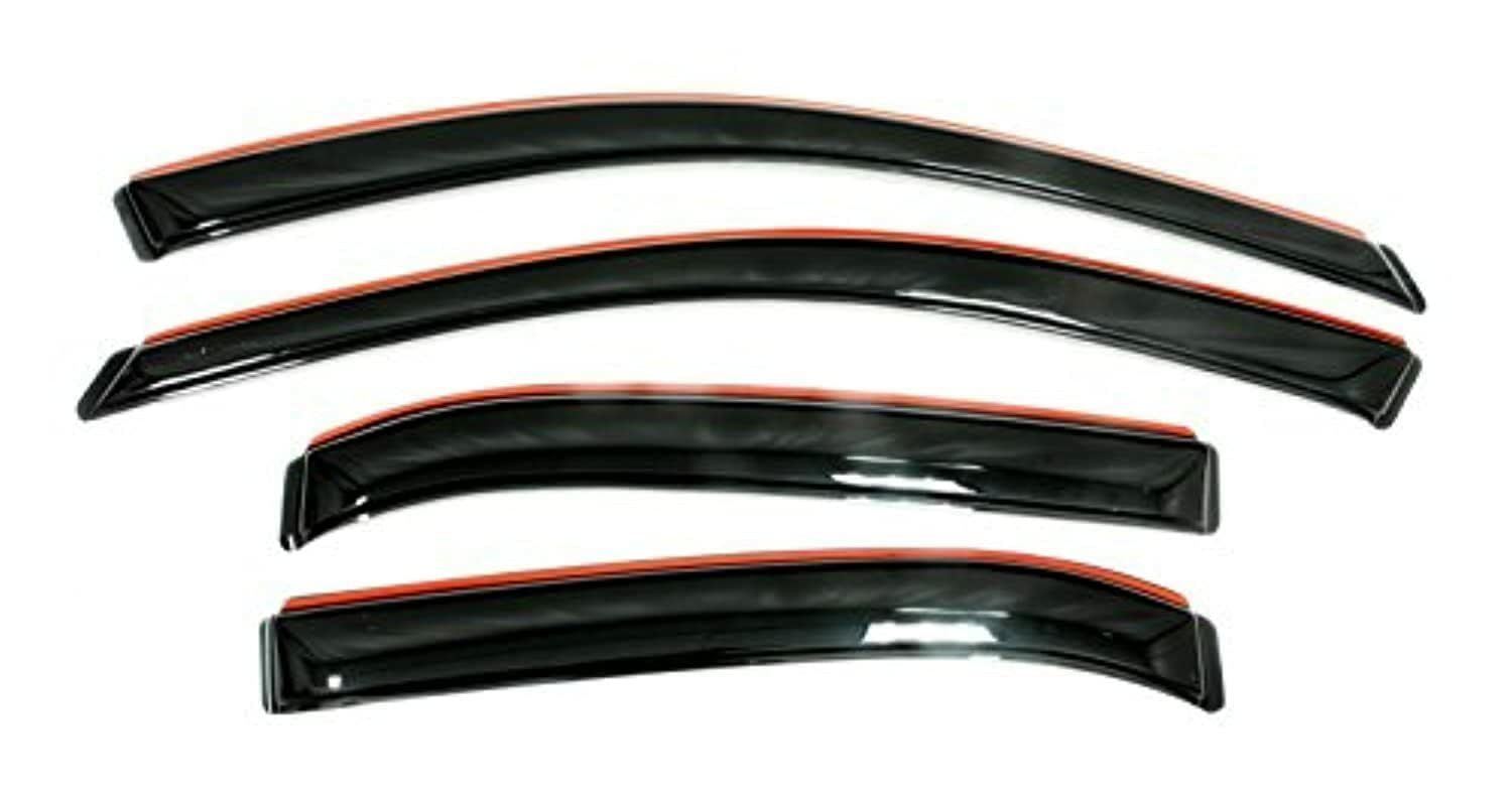 Auto Ventshade [AVS] In-Channel Ventvisor / Rain Guards | Fits 2015 - 2024 Ford Edge- Smoke, 4 pcs. | 194930