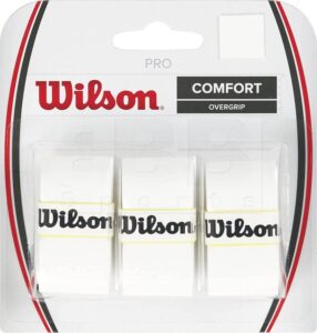 2 pack - wilson pro overgrip 3 pack (white)