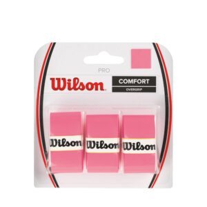 2 packs - wilson pro overgrip 3 pack (pink)