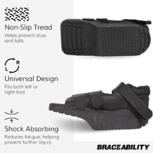 Forefoot Off-Loading Healing Shoe - Non-Weight Bearing Medical Boot for Diabeti Ulcer Protection, Metatarsalgia Pain, Post Bunion, Mallet or Hammer Toe Surgery (L)