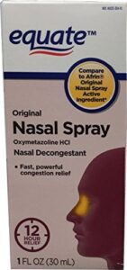 equate original nasal spray, oxymetazoline hydrochloride, 1oz, compare to afrin original