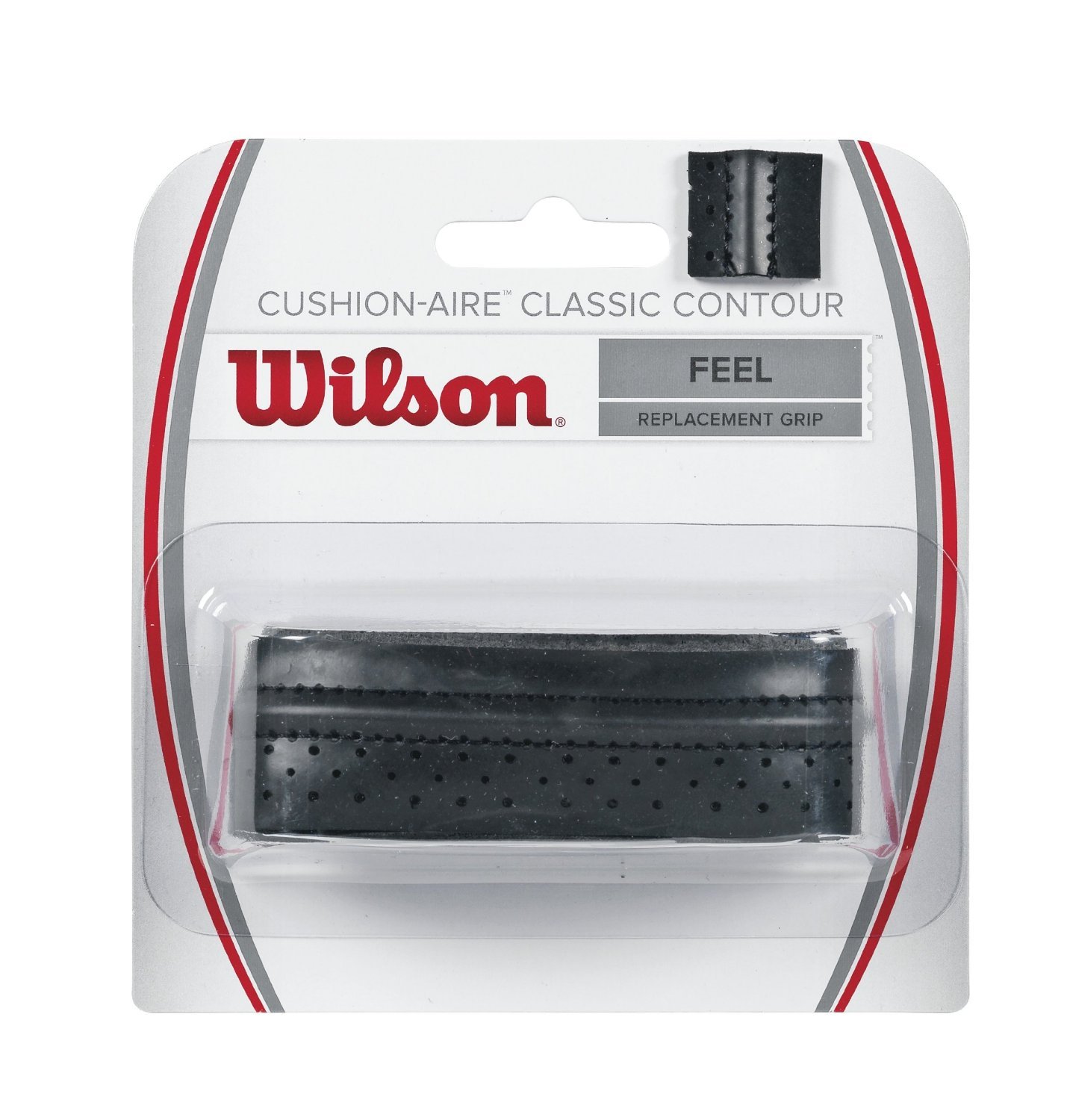 2 Pack - Wilson Cusion-Aire Classic Contour Replacement Grip (Black)