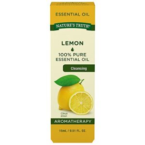 Nature's Truth Vitamins Essential Oil, Lemon, 0.51 Fluid Ounce